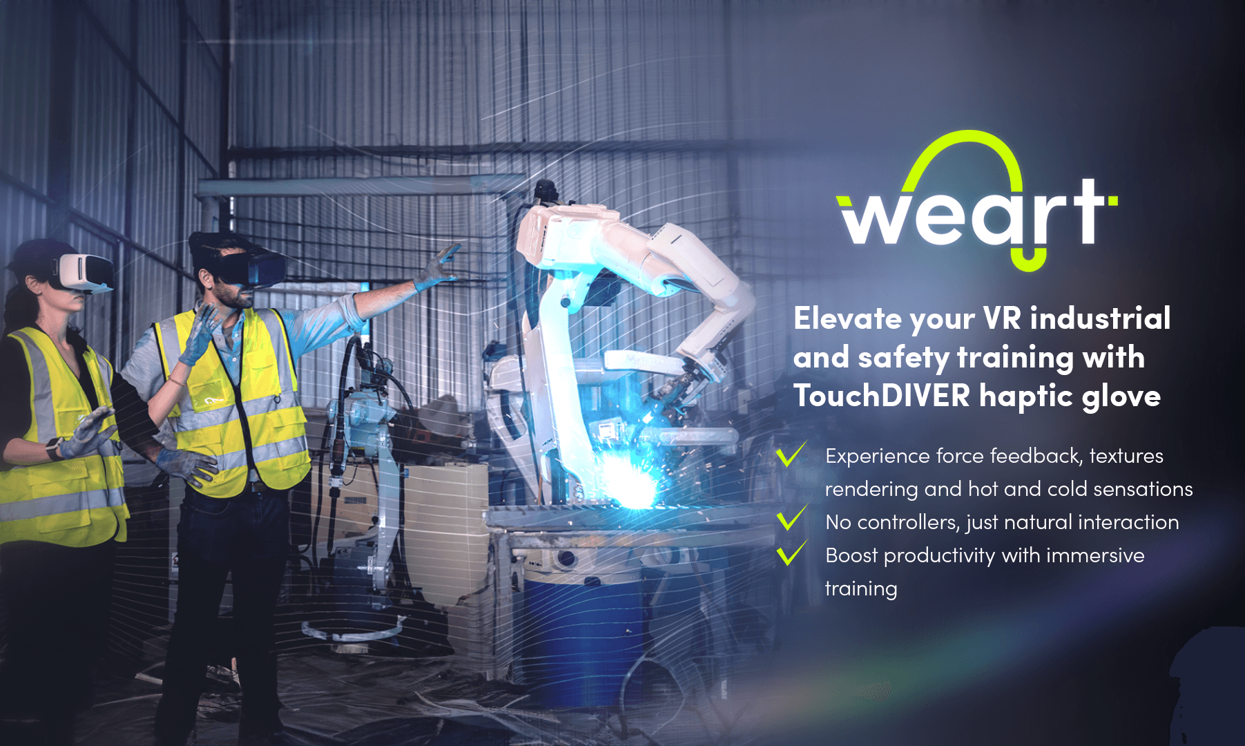 Haptics in VR Industrial and Safety Training | WEART